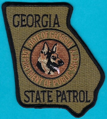 GEORGIA STATE PATROL K-9 UNIT PATCH GREEN | eBay