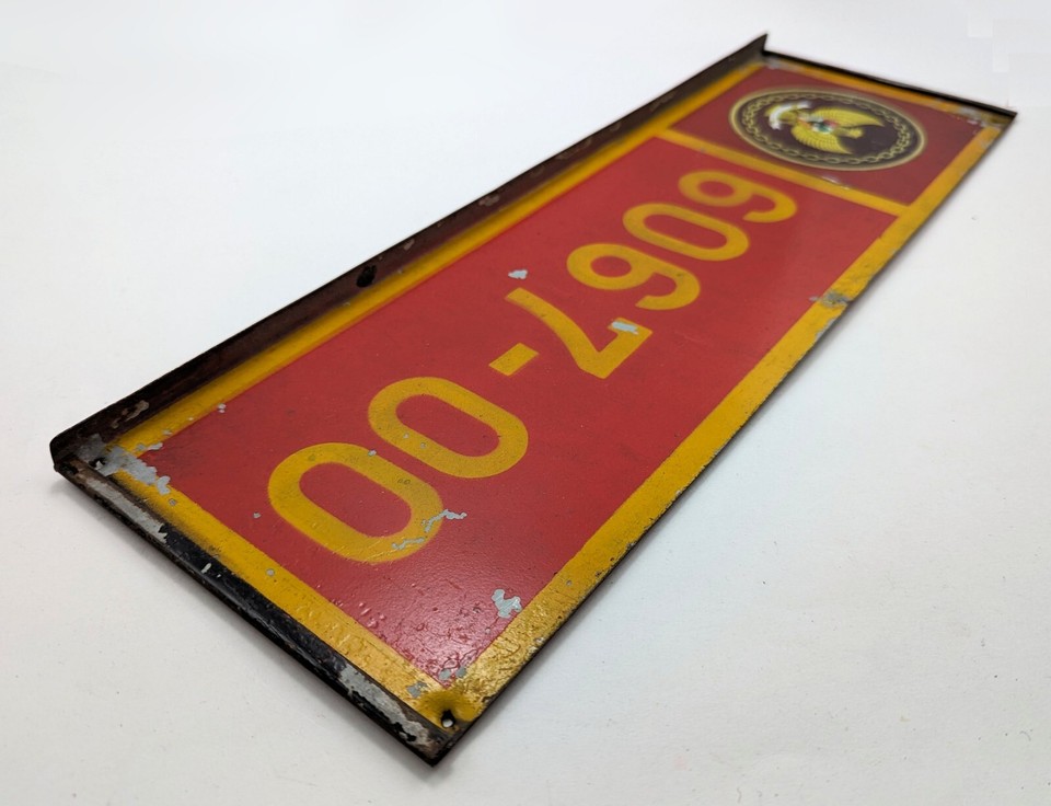 Indonesia Armed Forces Navy Military Automobile Steel License Plate | eBay