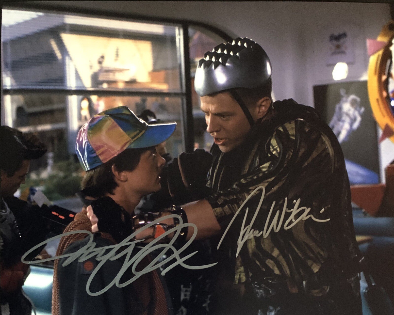 Michael J. Fox & Tom Wilson - Signed 8x10 - Autographed New - REPRINT ...