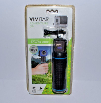 Vivitar Compact Power Grip – 4000mAh Built-in Power Bank for GoPro ...