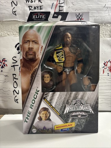WWE The Rock Elite Wrestling Figure Wrestlemania 40 BAF Nicholas WWF ...
