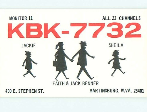 comic - QSL CB HAM RADIO CARD Martinsburg West Virginia WV : clearance ...