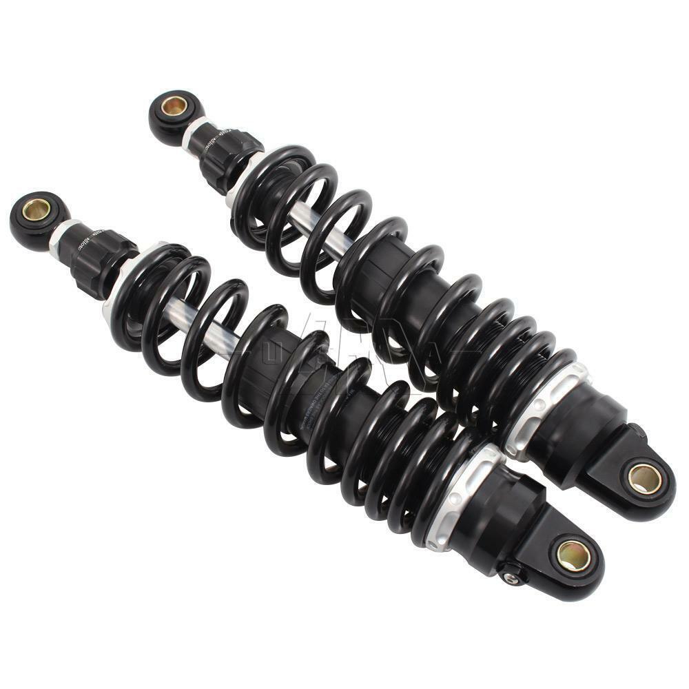 Pair Black 330mm 13" Motorcycle Rear Air Shocks Absorbers Suspension ...