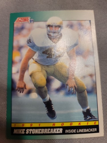 1991 Score NFL Mike Stonebreaker #319 and Kent Hull 167# | eBay