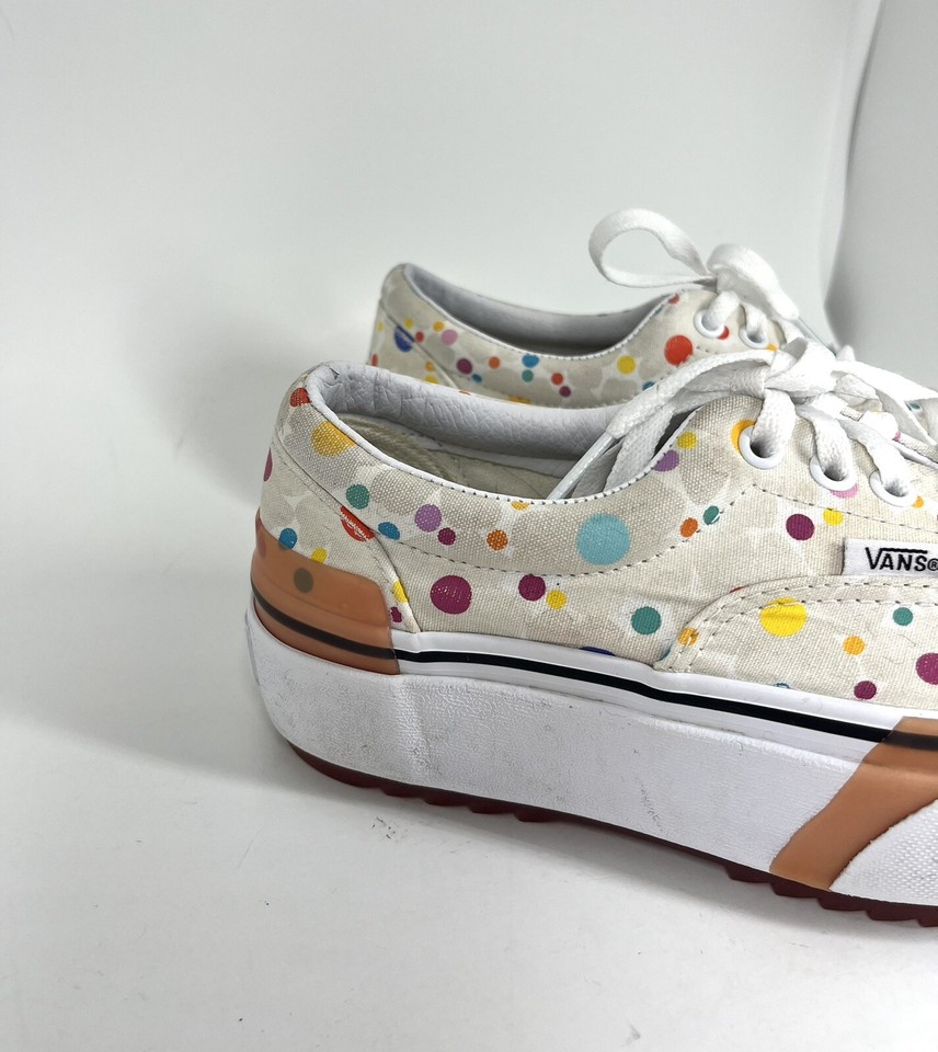 Vans Era Stacked Floral UV Activated Polka Dot Platform Shoes Size ...