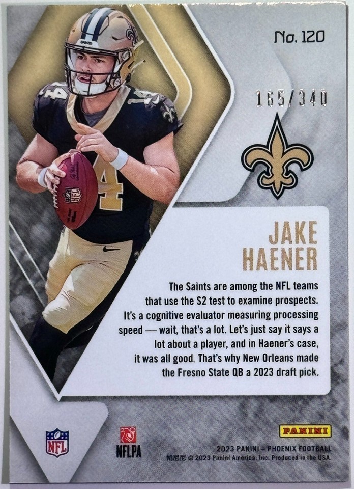Jake Haener RC FIRE BURST /340 - 2023 Panini Phoenix Fire Burst #120 | eBay