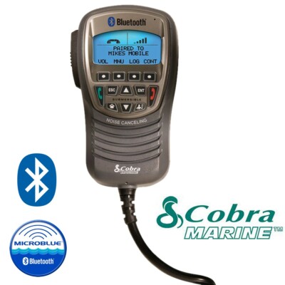 Cobra MRF300BT Waterproof Marine Wireless Handset for Bluetooth-Enabled ...