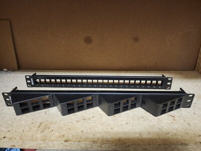 Belden AX101458 + AX103248 Angle Flex Patch Panel 1RU KeyConnect RJ45 JOB LOT | eBay