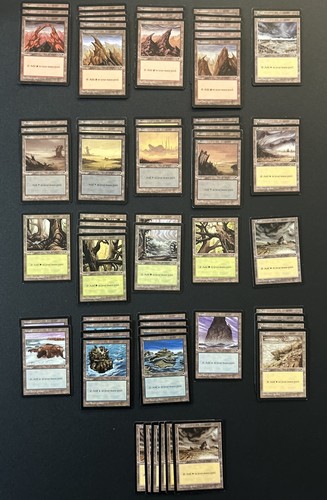 Magic The Gathering Tempest Land Card Lot MTG - 62 Cards (L150) | eBay