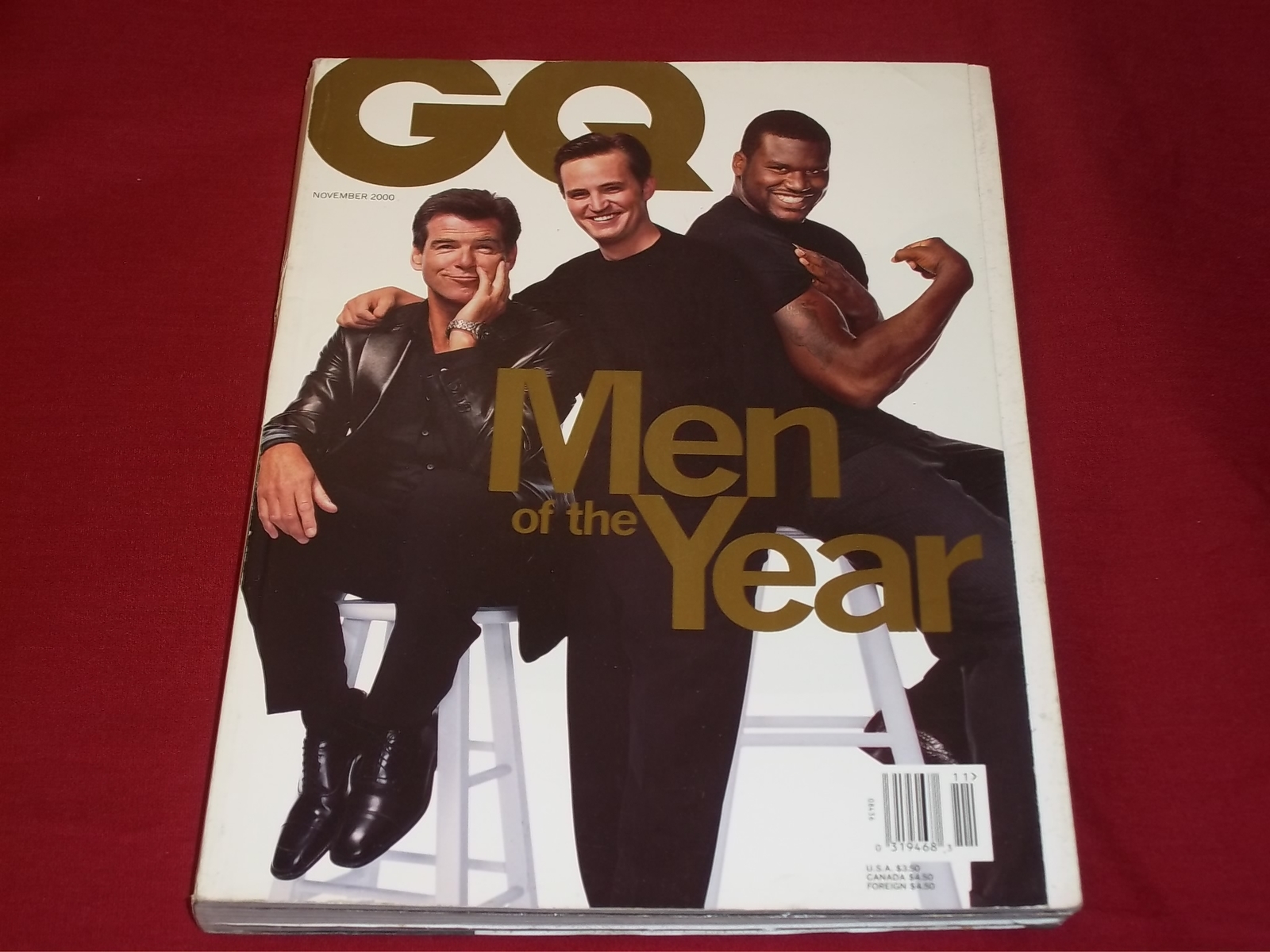 NOVEMBER 2000 GQ MAGAZINE - SHAQ PERRY BROSNAN - MEN OF THE YEAR ISSUE ...