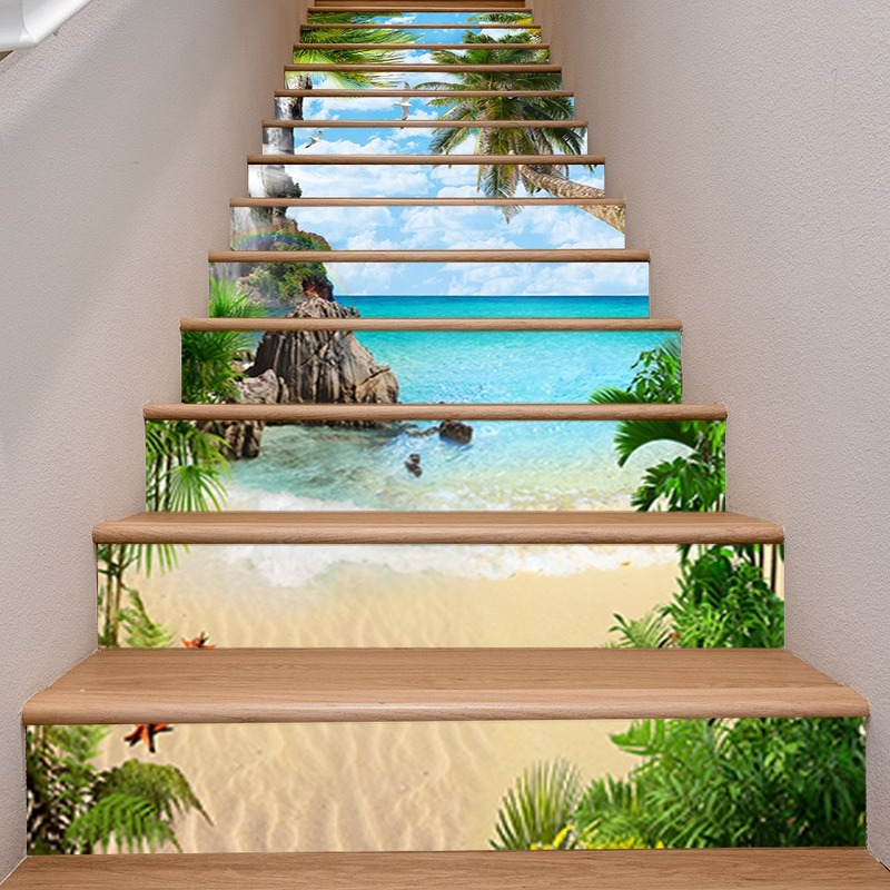 Beach Stair Riser Mural Stickers Riser Decals – Mirth Studio