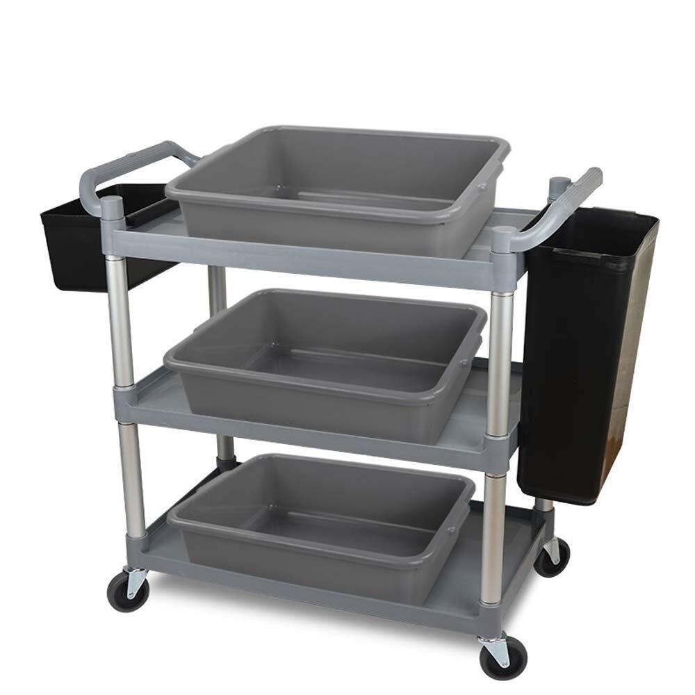 4 Pc Grey Bus Tubs 13 L Commercial Grade Plastic Dish Pans w ...