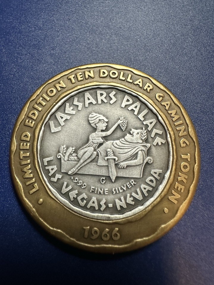 CASINO GAMING TOKEN COIN CAESARS PALACE LIMITED EDITION TEN DOLLAR | eBay