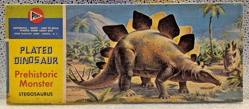 VINTAGE 1/43 PYRO PLASTICS STEGOSAURUS PREHISTORIC MONSTER PLASTIC ...