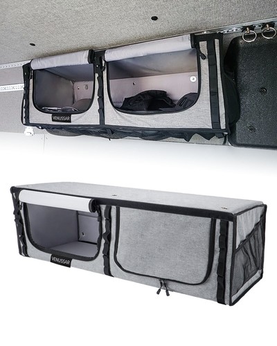 2x RV Overhead Soft-Sided Storage Cabinet 36" Fit Ford Transit van Benz ...