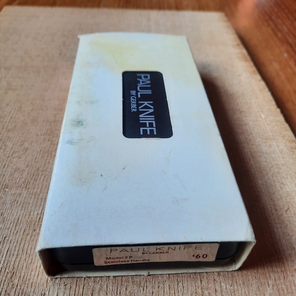 Vintage Gerber USA Paul 2P Stainless Axial Lock Knife Portland OR 97223 w Box | eBay
