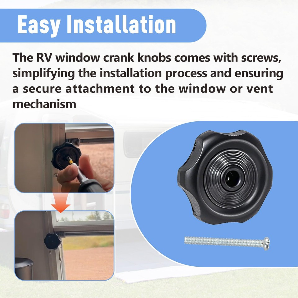 Nvguoes 8-Pack 20345 RV Camper Window Crank Handle Turn Latch Vent ...