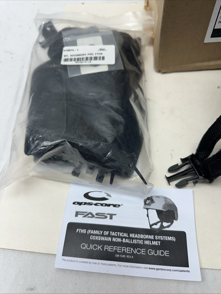 Ops Core FTHS Coxswain Carbon High Cut Helmet Med Neutral Gray SWCC NSW ...