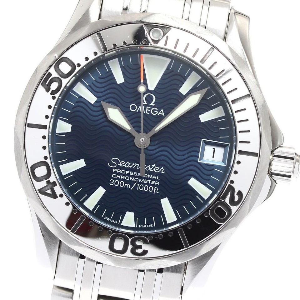 OMEGA 2554.80 Seamaster Jacques Mayol 1999 Date Automatic Boys Watch ...