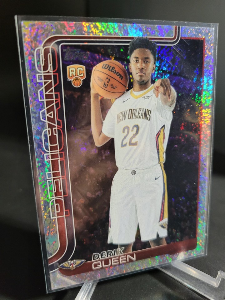 2025-26 Topps Basketball- Derek Queen Sandglitter Foil (RC) #213 ...
