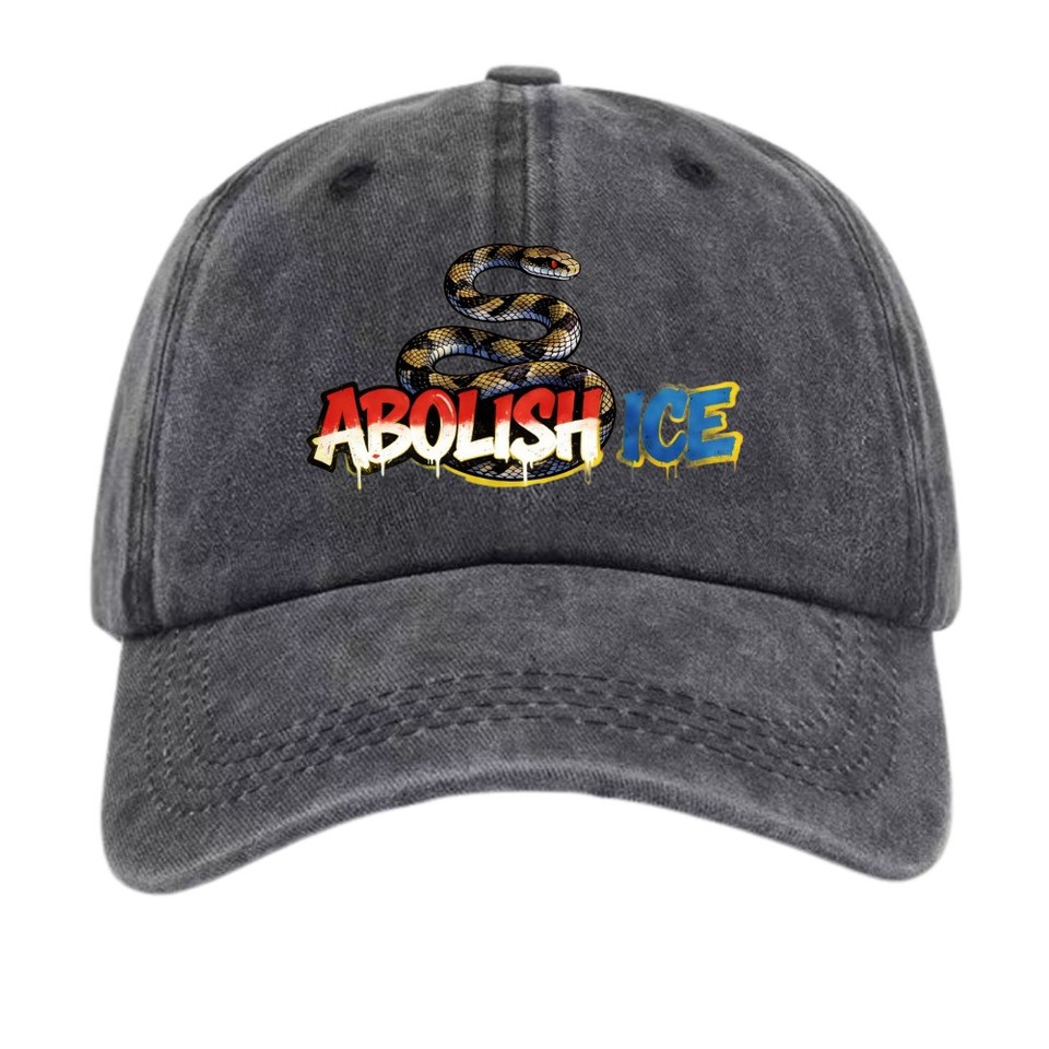 Unisex Vintage Abolish ICE Snake Hat Anti ICE Protest Political ...