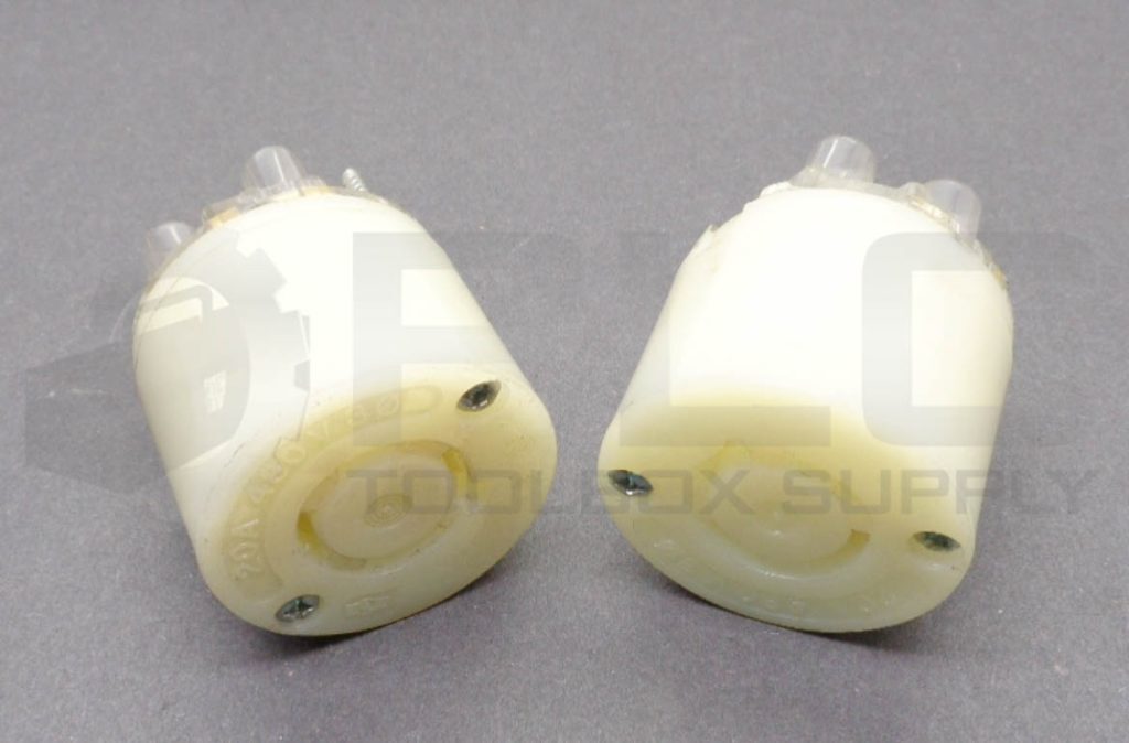 LOT OF 2 HUBBELL HBL2433 TWIST LOCK CONNECTORS 20A 480VAC 2433 | eBay