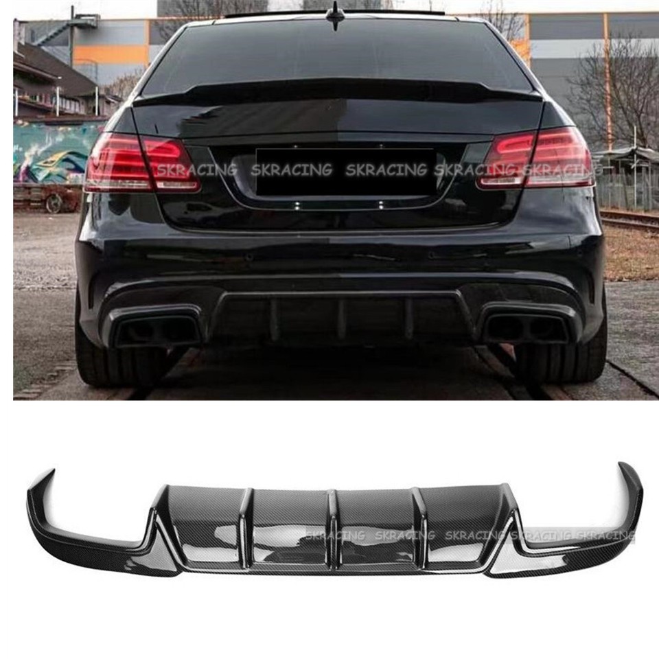 Carbon Fiber Rear Bumper Diffuser Lip For Mercedes Benz W212 E350 E63 ...