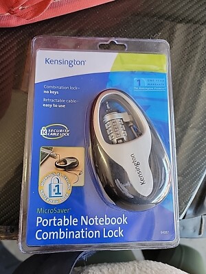 NEW Kensington MicroSaver Portable Notebook Laptop Security Combination ...