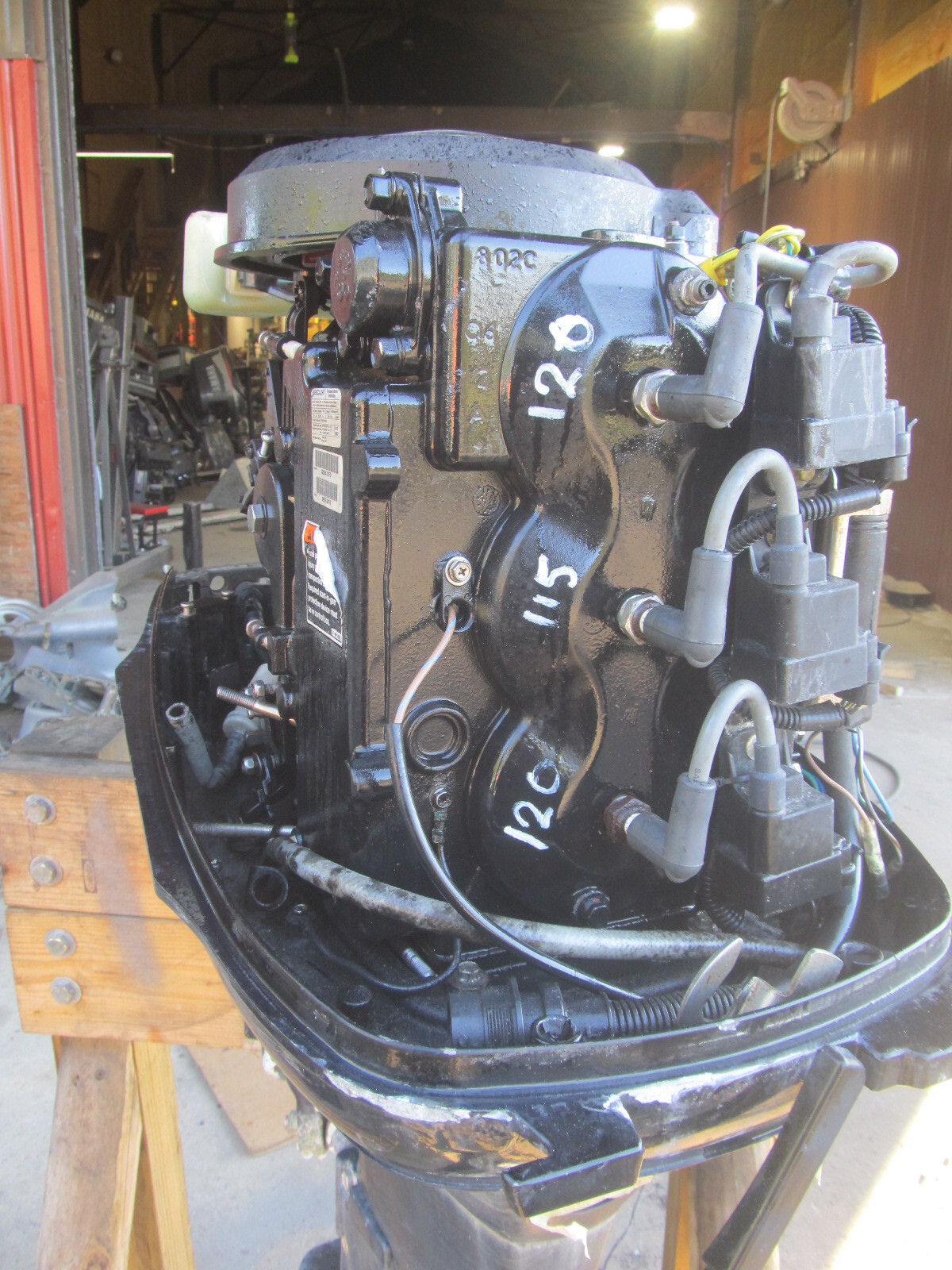 50hp Mercury Outboard Motor 50ELPTO 120 115 120 PSI- Missing Carbs | eBay