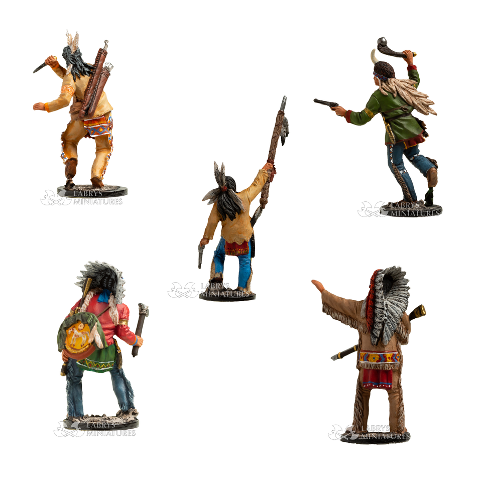 Indians #3 Native Americans Painted Tin Toy Soldier Pre-Sale | Set of 5 ...