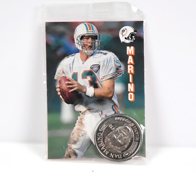 1996 DAN MARINO Miami Dolphins Coin and Trading Card, Unopened | eBay