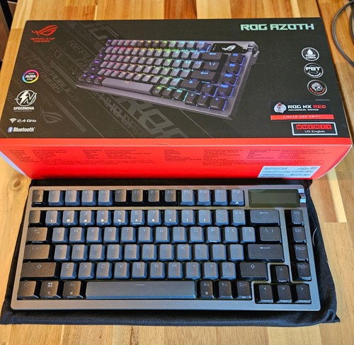 ASUS ROG Azoth Wireless Mechanical Gaming Keyboard - Gunmetal,(Red ...