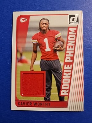 Xavier Worthy Rookie 2024donruss Football Rookie Phenom Patch Card ...