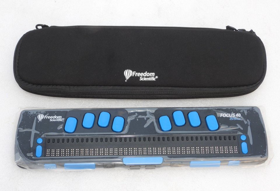 NOS FREEDOM SCIENTIFIC FOCUS40B BLUE 5TH GEN PORTABLE BRAILLE DISPLAY ...