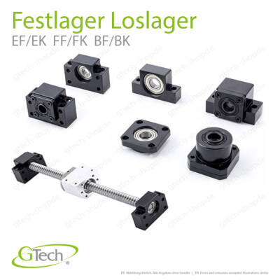 Loslager Festlager Lagerblock Lagereinheit | Kugelumlaufspindel CNC ...