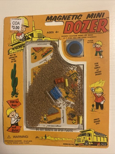 Vintage Smethport Specialty Company Magnetic Dozer Toy Model No. 545 ...