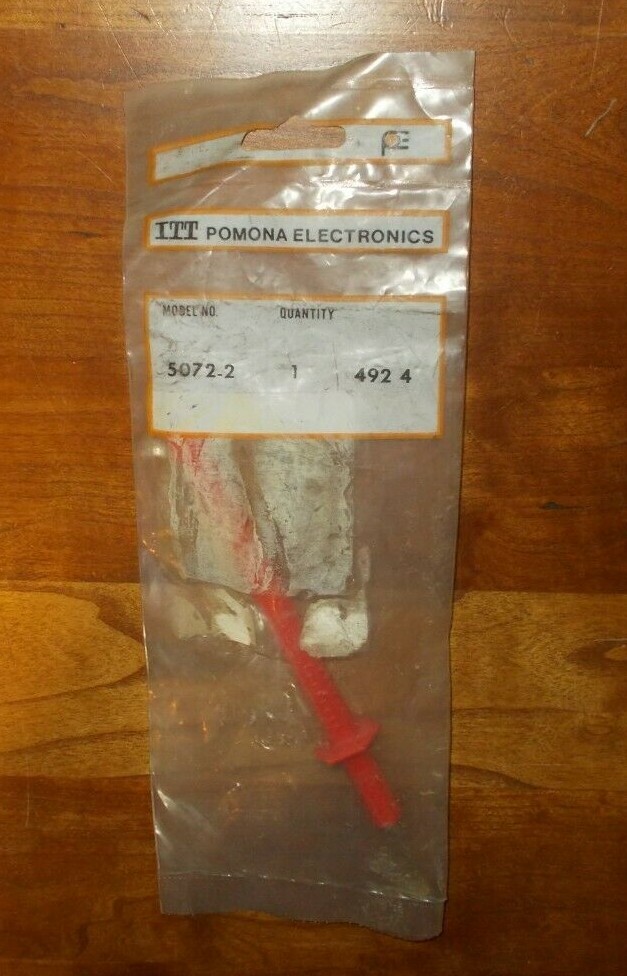ITT Pomona Electronics 5072-2 Large Red Test Probe to Banana Jack ...