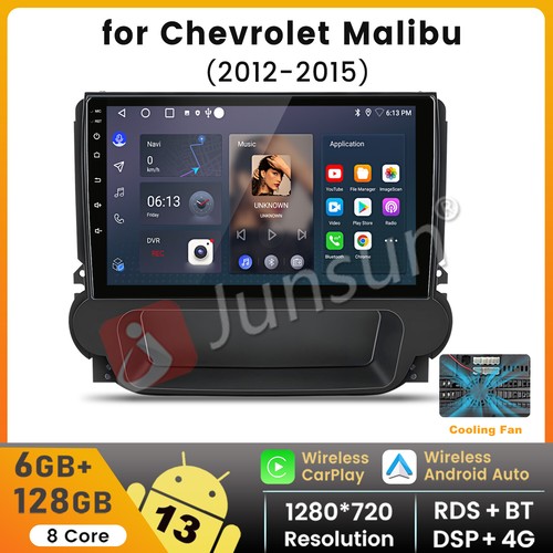 Car Stereo Radio GPS 6+128GB For Chevrolet Malibu 2012-2015 Android 13 ...