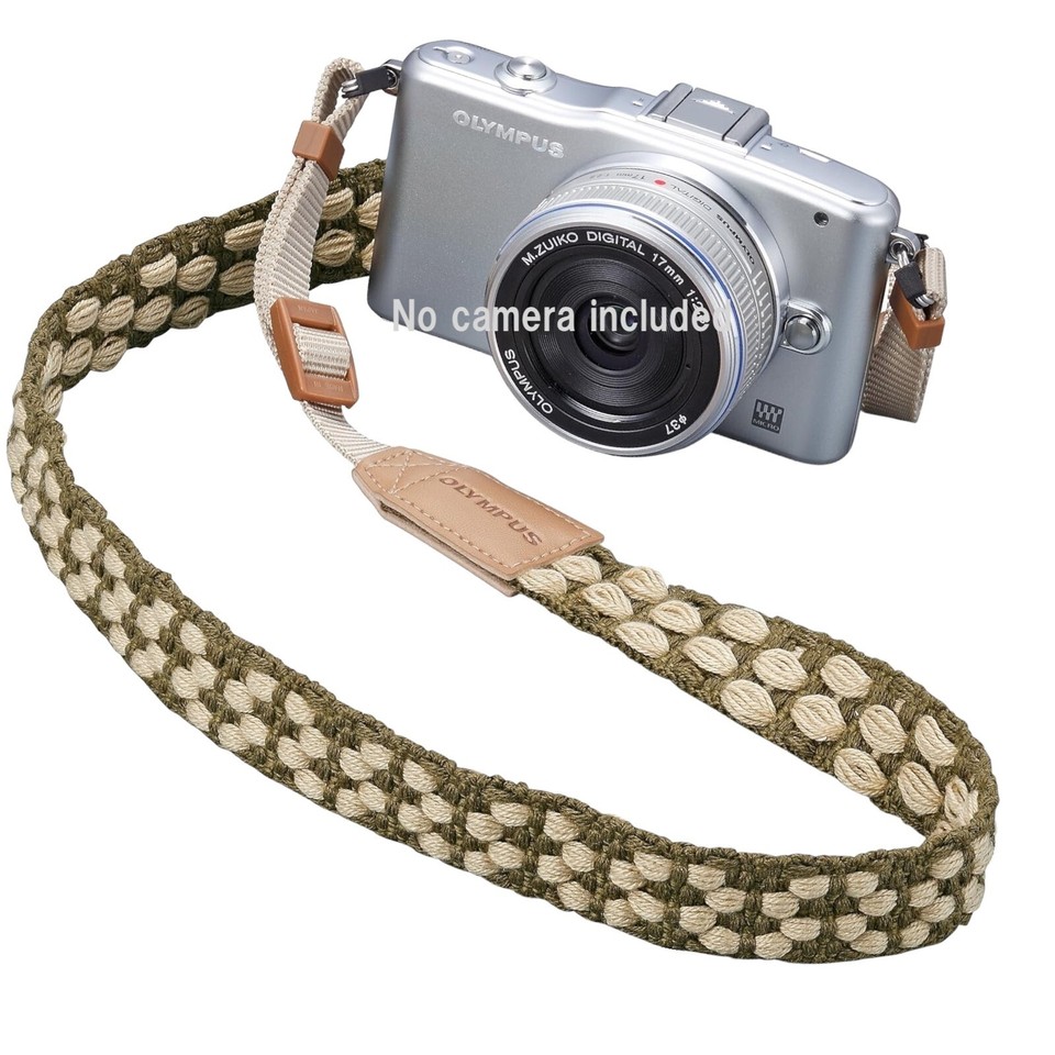 New OLYMPUS CSS-S114 Fabric Shoulder Strap Cross-Body Strap- GREEN | eBay