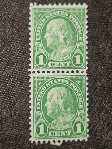Early 1900's Benjamin Franklin 1 cent vertical pair, rare US postage stamp | eBay