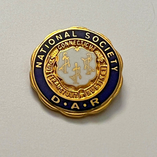 Daughters of the American Revolution Connecticut State Pin Gold Filled ...