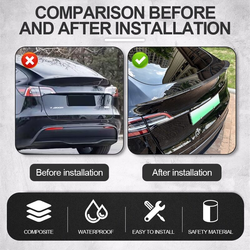 Premium ABS Tail Wing, Enhance Performance and Styling for Tesla Model ...