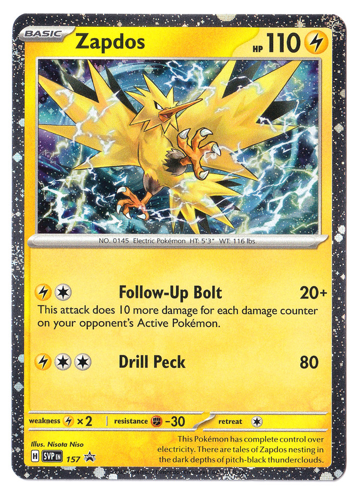 Zapdos 157 Sv: Scarlet & Violet Promo Cards for sale | eBay