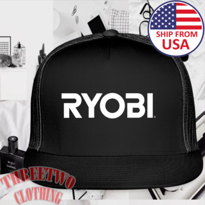 Ryobi Tools Black Adjustable Trucker Hat Cap Size Adult | eBay