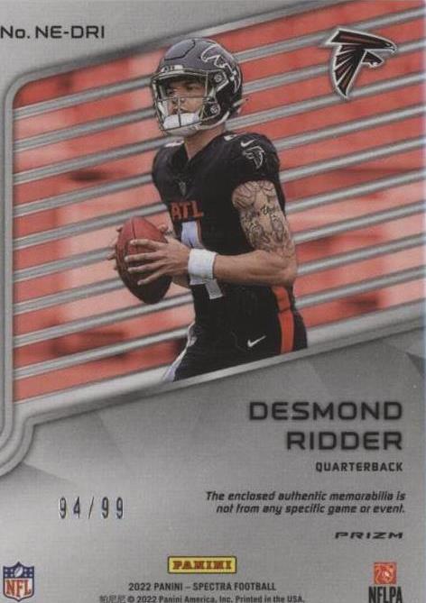 2022 Panini Spectra Desmond Ridder #NE-DRI for sale | eBay