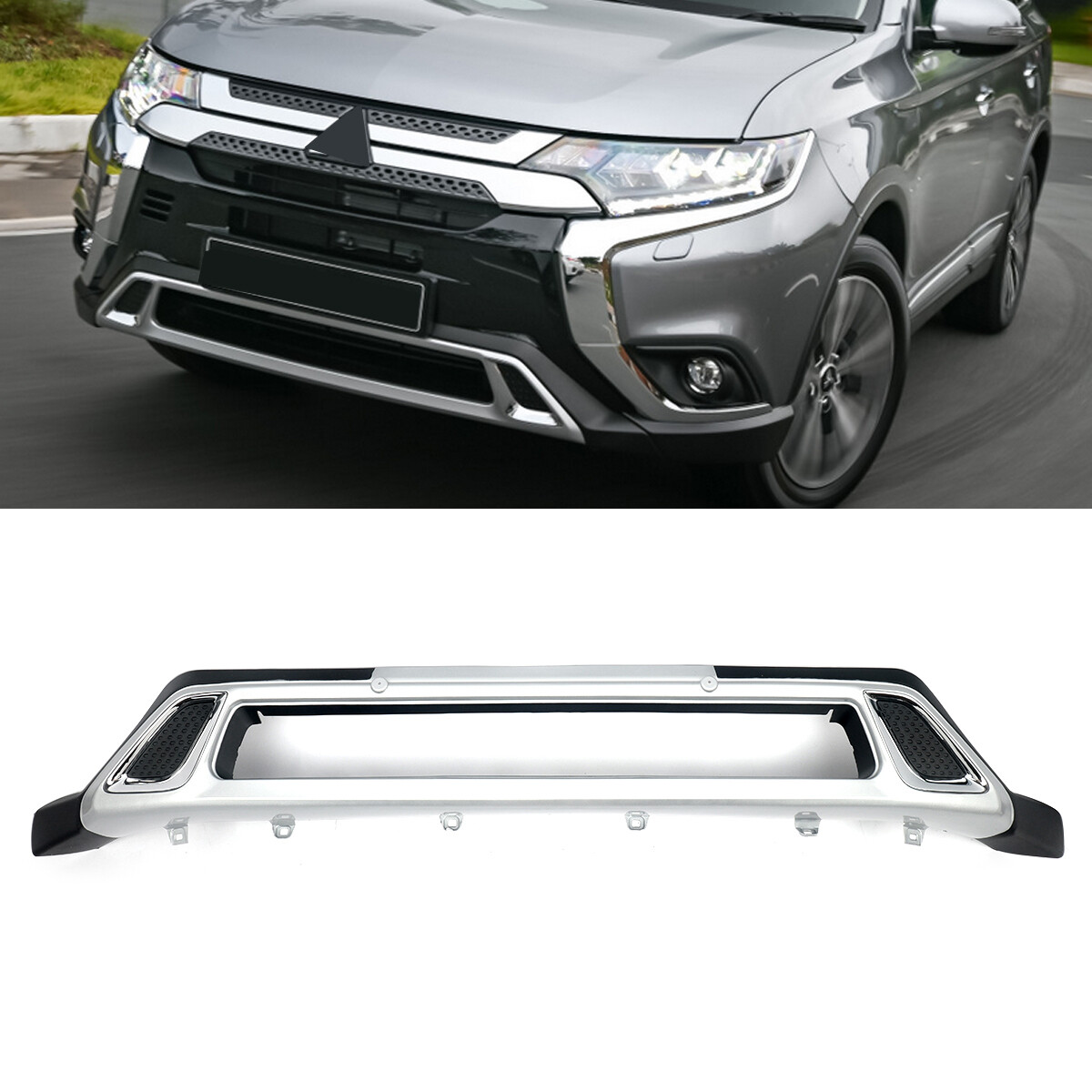 Fits For 2019-2020 Mitsubishi Outlander Front Bumper Lower Panel Cover ...