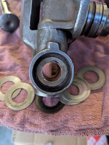 USED ORIGINAL PORSCHE 356preA 356A Left FRONT SPINDLE ASSEMBLY | eBay