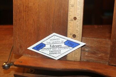 Vintage Coal Mining Decal Sticker Eastover Mining Safety February | eBay