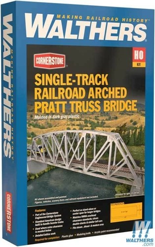 Walthers # 4521 Arched Pratt Truss Railroad Bridge Kit HO MIB for sale online | eBay