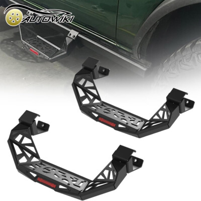 2PCS Drop Side Steps for 2021-2025 Ford Bronco Add On to Rock Rail ...